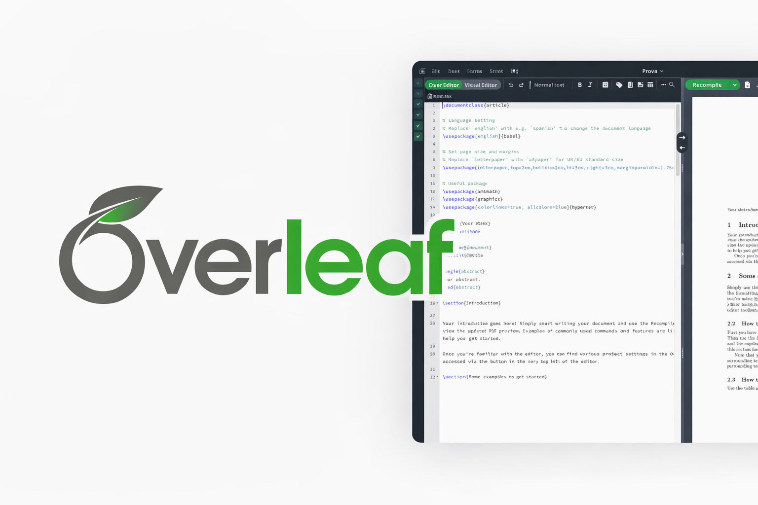 Overleaf | Attivo il nuovo servizio per la scrittura collaborativa in ...